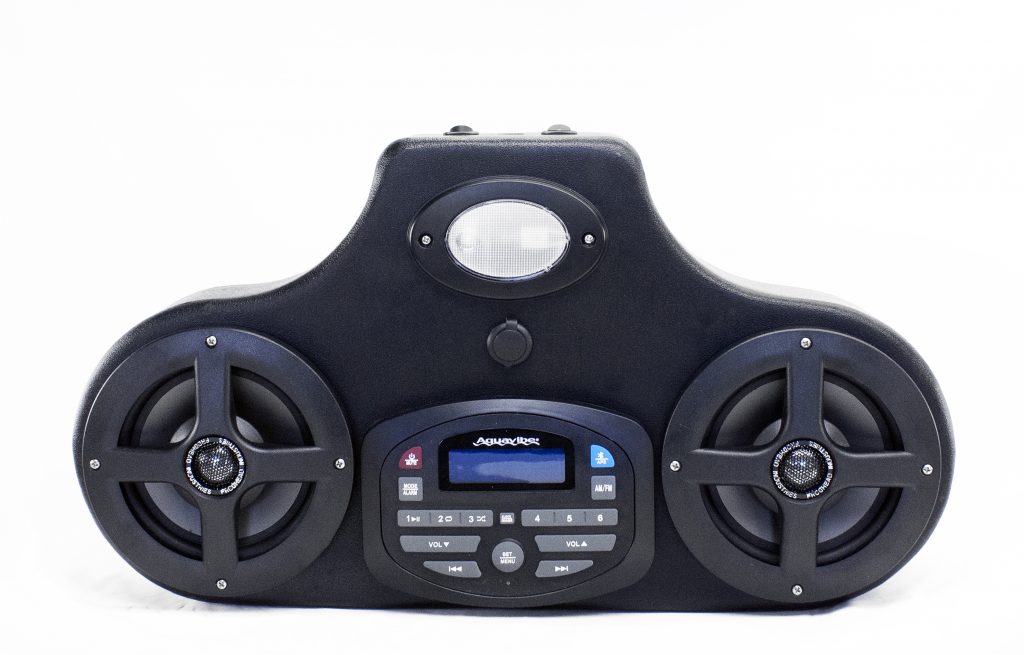 (2) 6.5" Froghead LED RGB Speakers, Aquavibe SP3 Bluetooth Receiver w ...